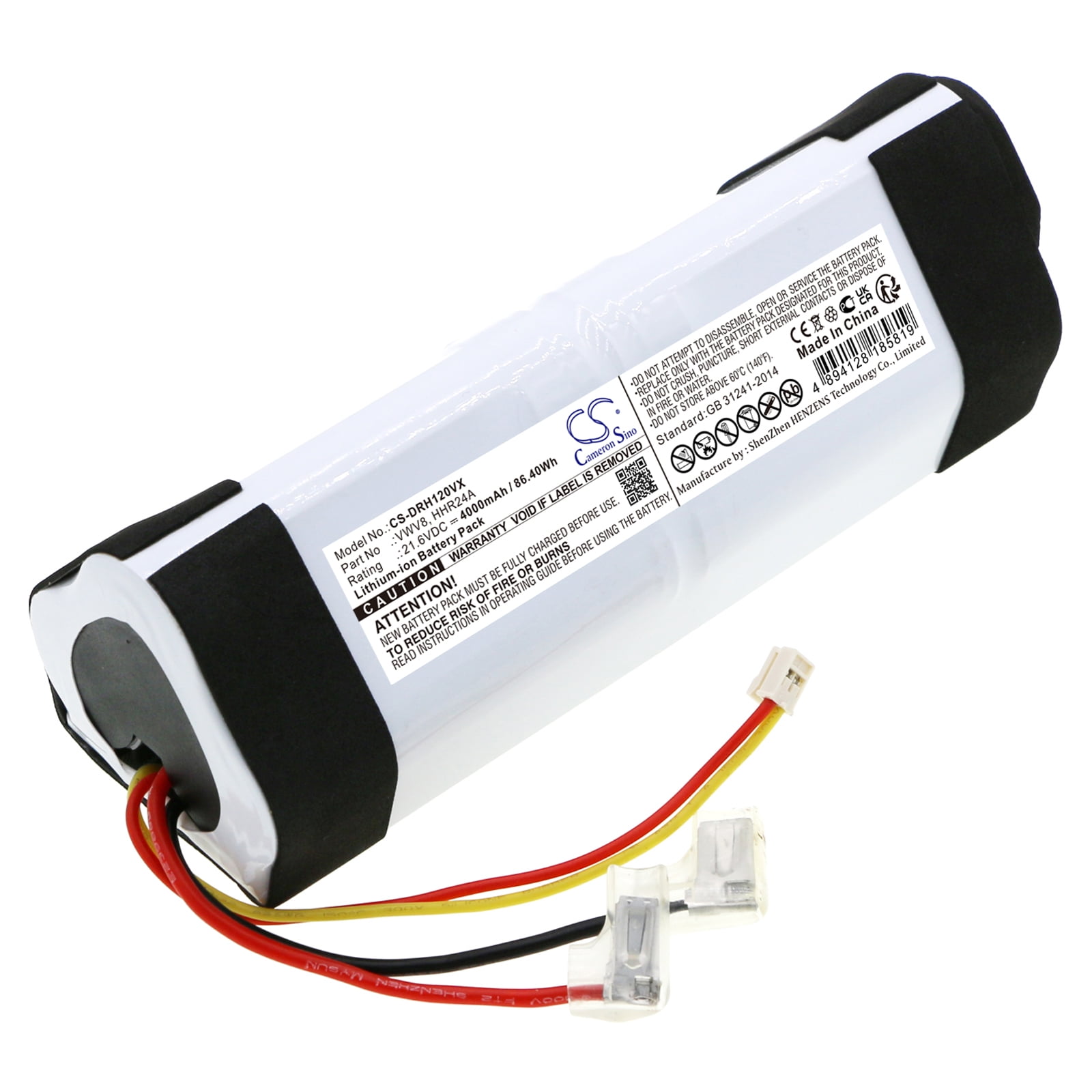 Szdcoo HHR24A, SZ2101, VWV8, 4000mAh Battery Replacement for Dreame H10 ...