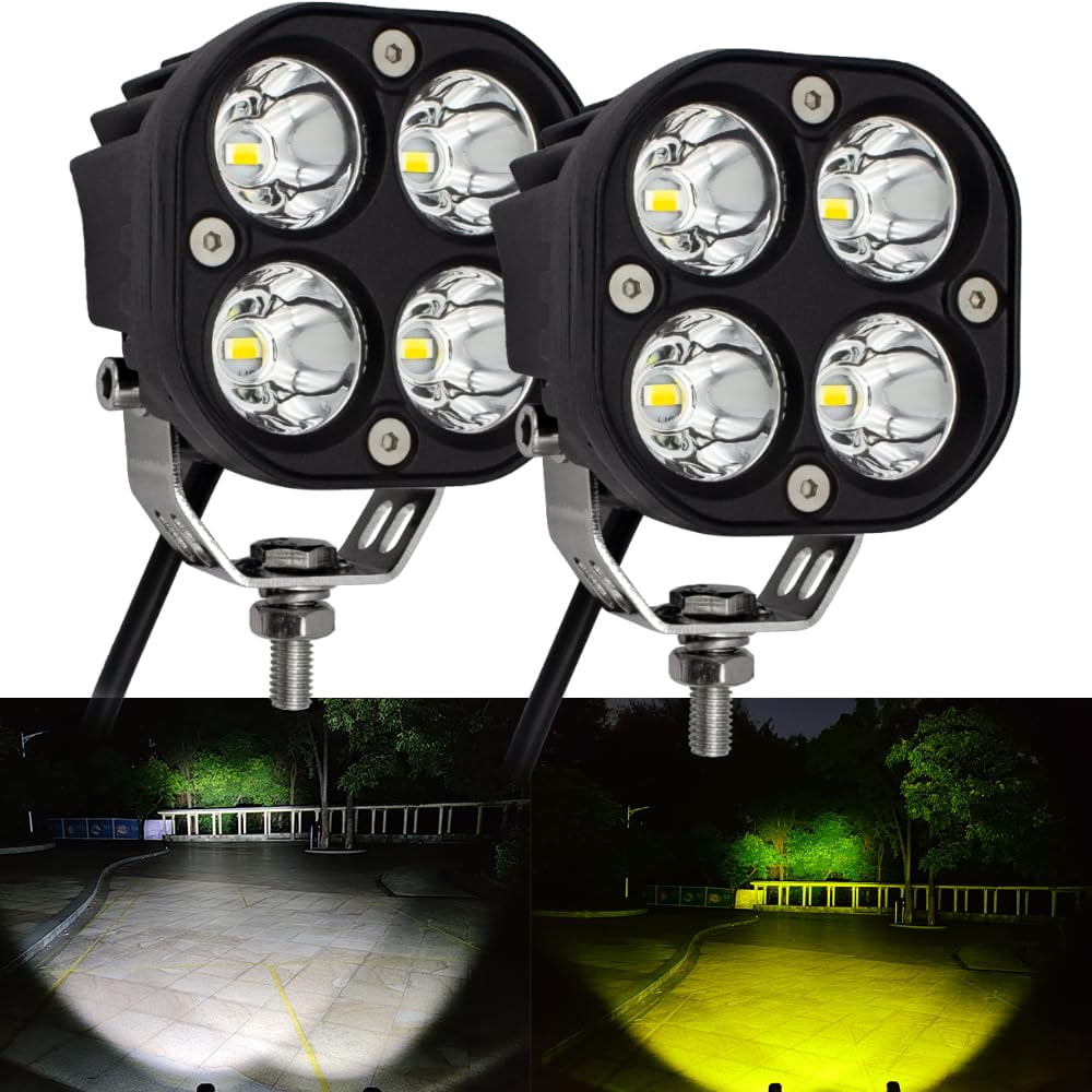 Szdystar LED OffRoad Driving SSF20 Fog Lights Yellow White Dual Color ...