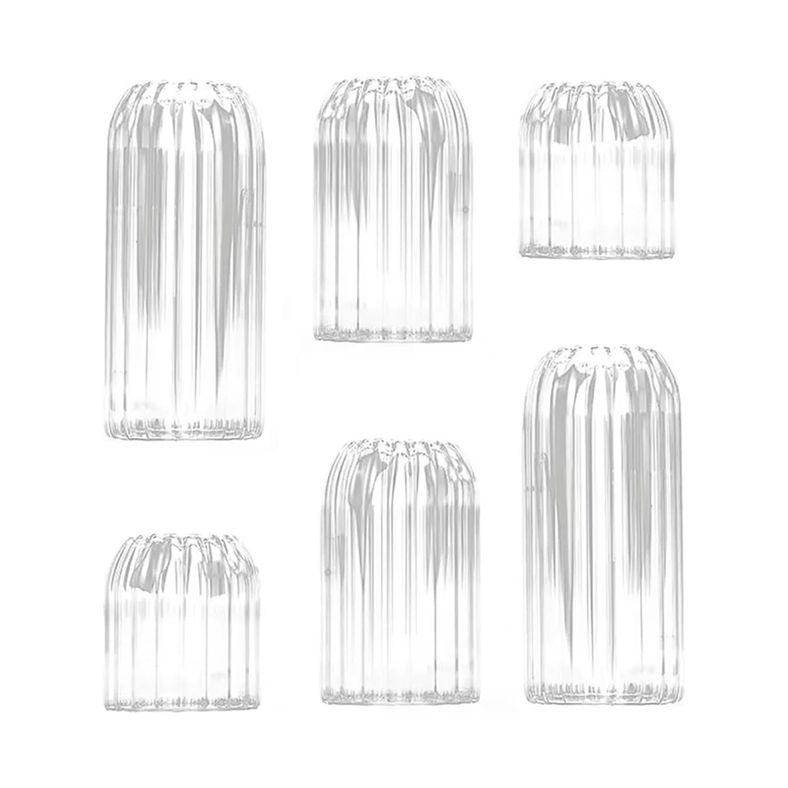 ART & ARTIFACT Mini Vases for Flowers - Small Glass Vases, Clear 5 Vase ...