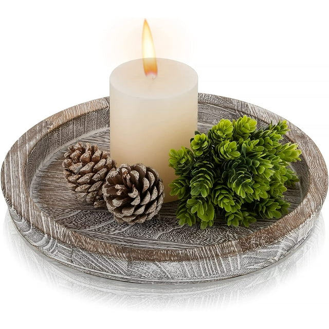 Sziqiqi Wood Tray Centerpiece, Farmhouse Dining Room Table Decor ...