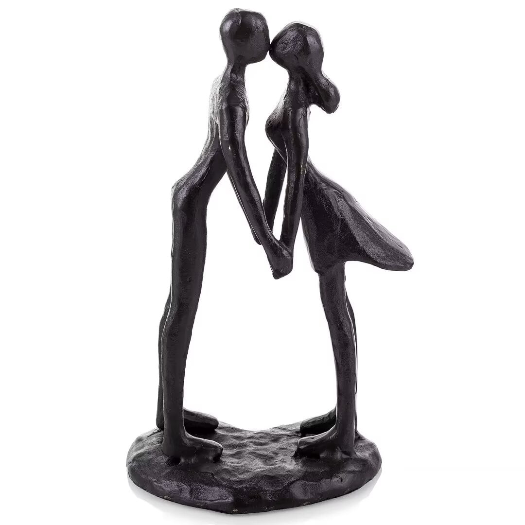 Sziqiqi Couple Sculptures Cast Iron Gift for Anniversaries Wedding ...