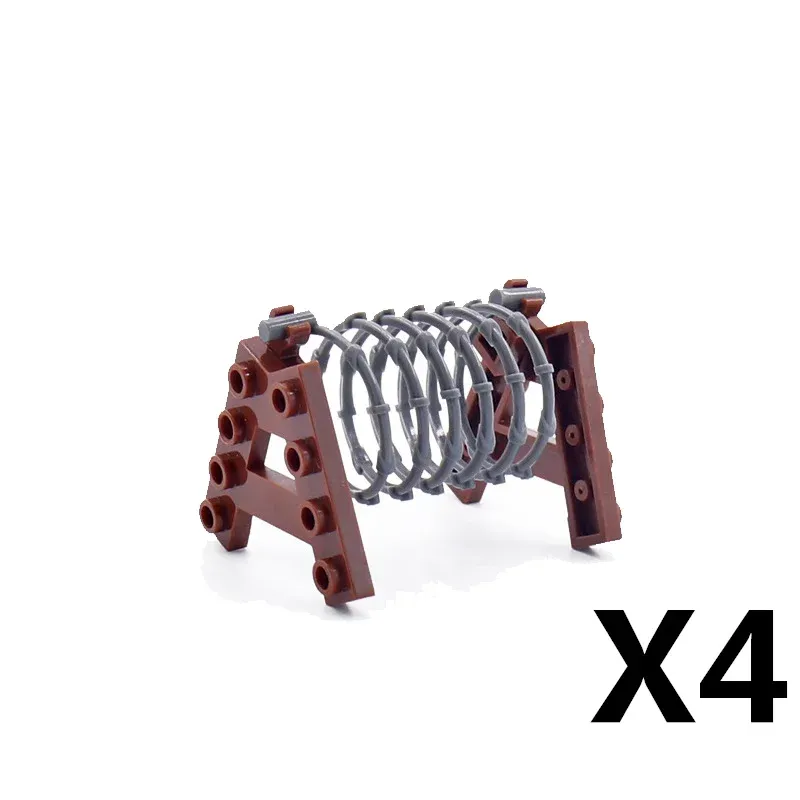 Military Scene MOC Building Blocks Toy Accessory Soldier Figure Barbed ...