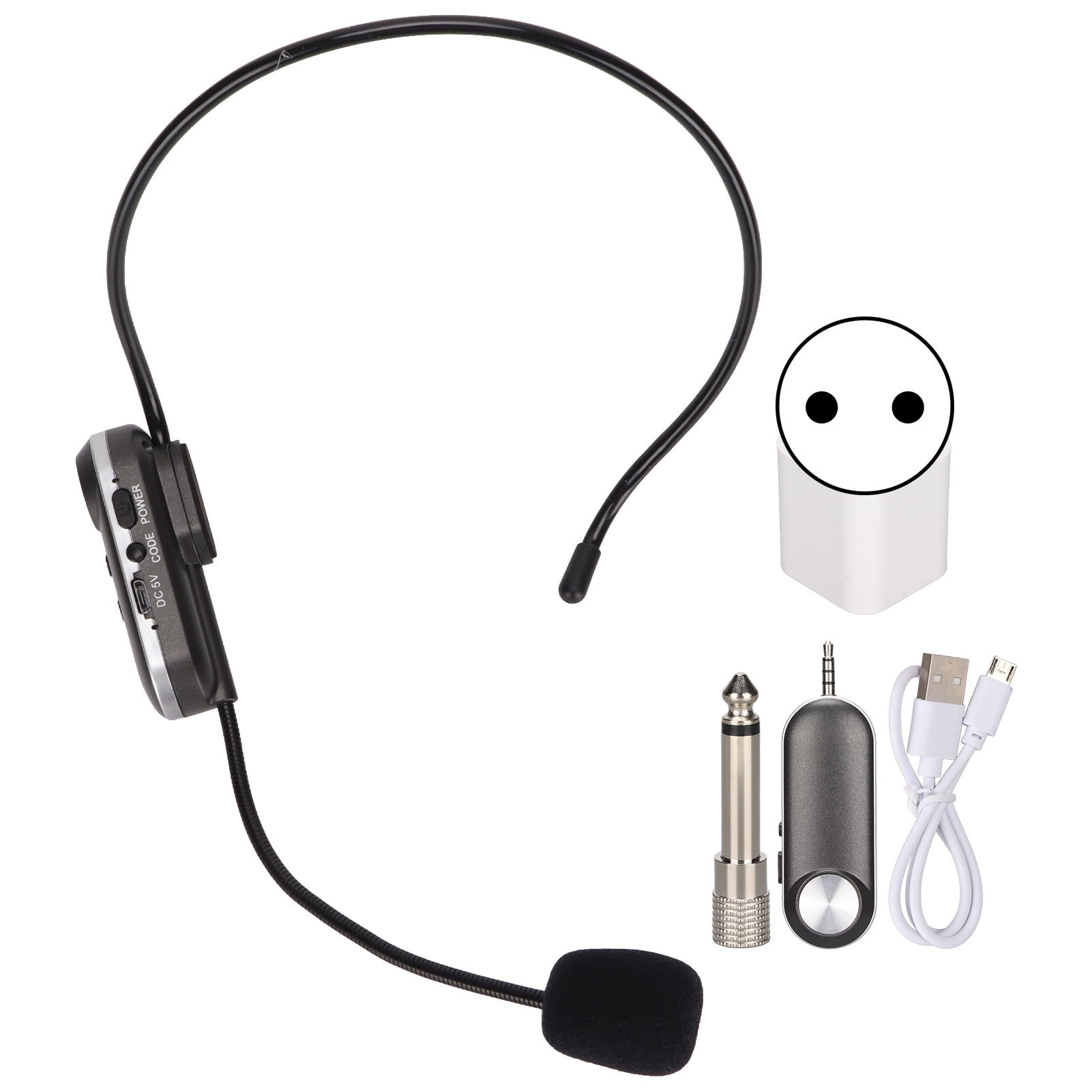 T?1 UHF Wireless Microphone Headset 3.5mm Plug Wireless Headset Mic ...