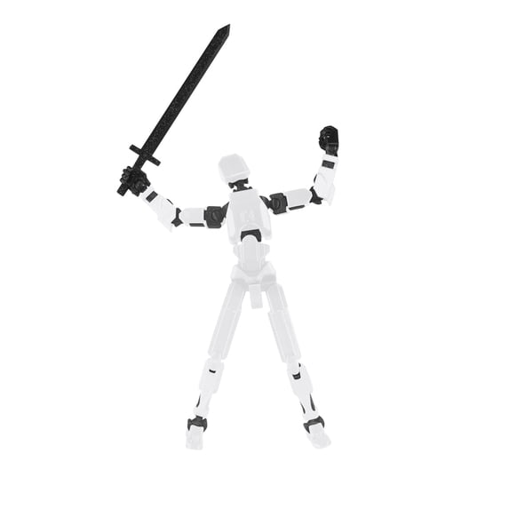 T 13 Action Figure - 3D Printed Poseable 13 Joint Figure DIY Stress ...