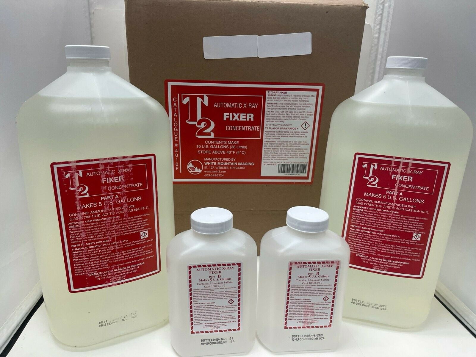 T-2 Automatic X-Ray Fixer Concentrate - 10 Gallon - MIX-4010F - 1 Case ...