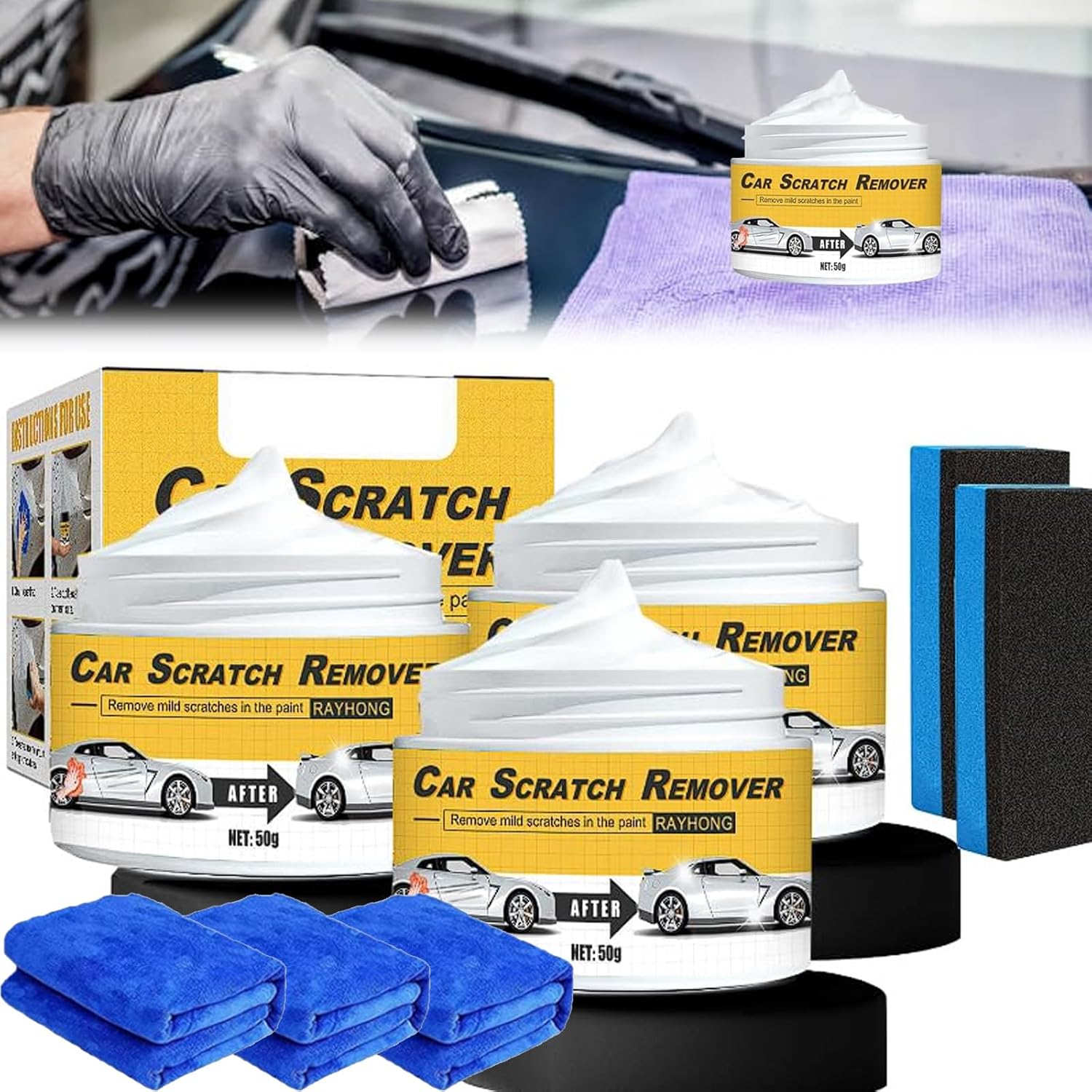 T-221A Polishing Compound & Scratch Remover with Sponge, T-221A Polish ...