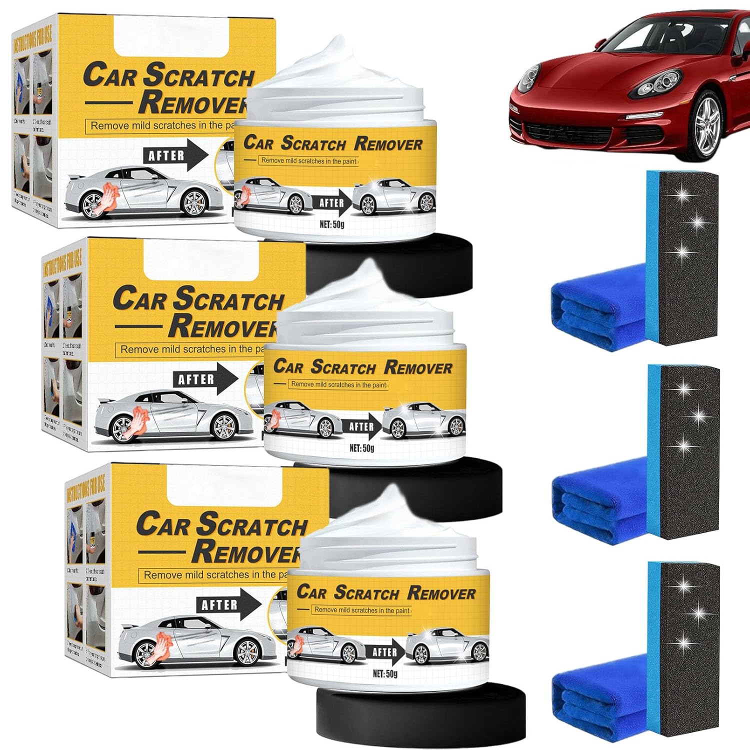 T-221A Polishing Compound & Scratch Remover with Sponge, T-221A Polish ...