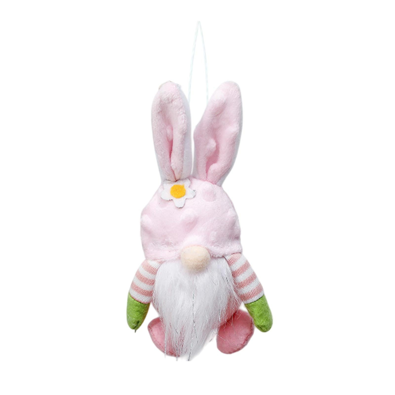 T-238 Pink Gnome Dwarf Doll Bunny Theme Desktop Hanging Decoration ...