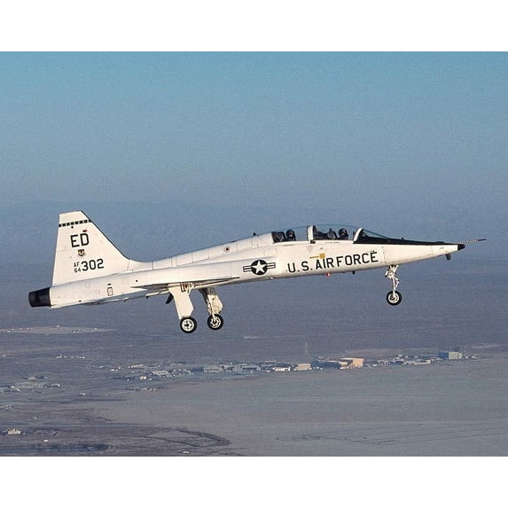 T-38 Talon Trainer In Flight US Air Force Style - A - 12x18 Inch ...