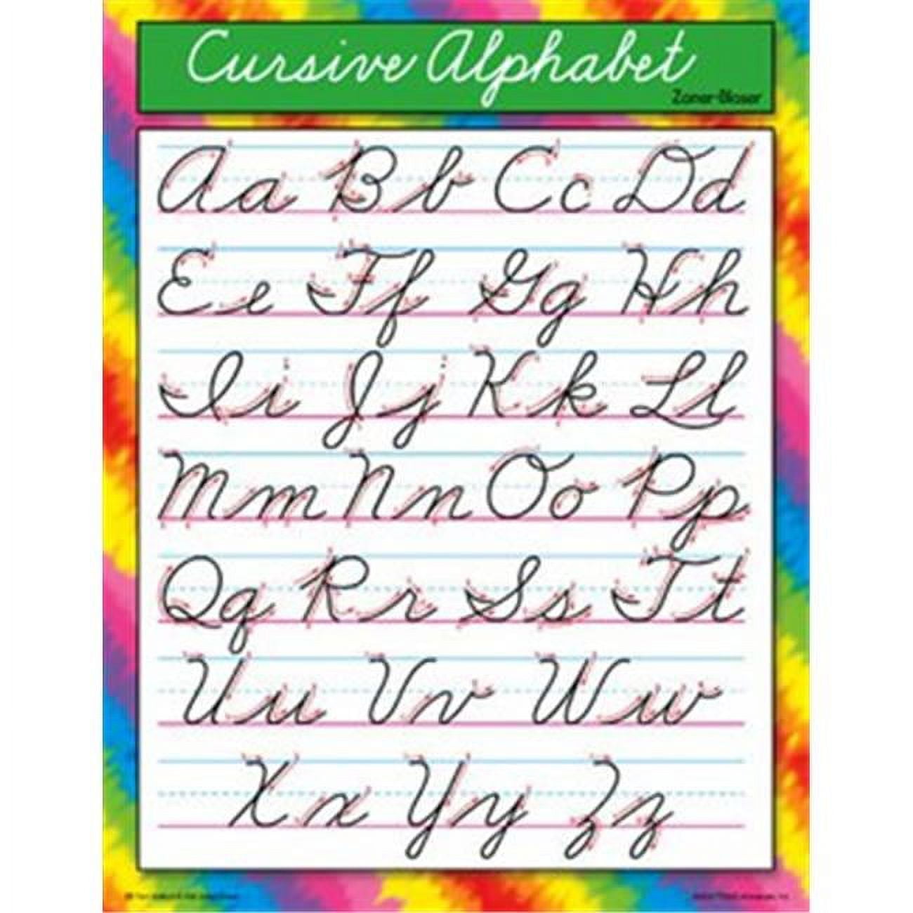 TREND Cursive Writing Wall Chart, 17" x 22" - Walmart.com