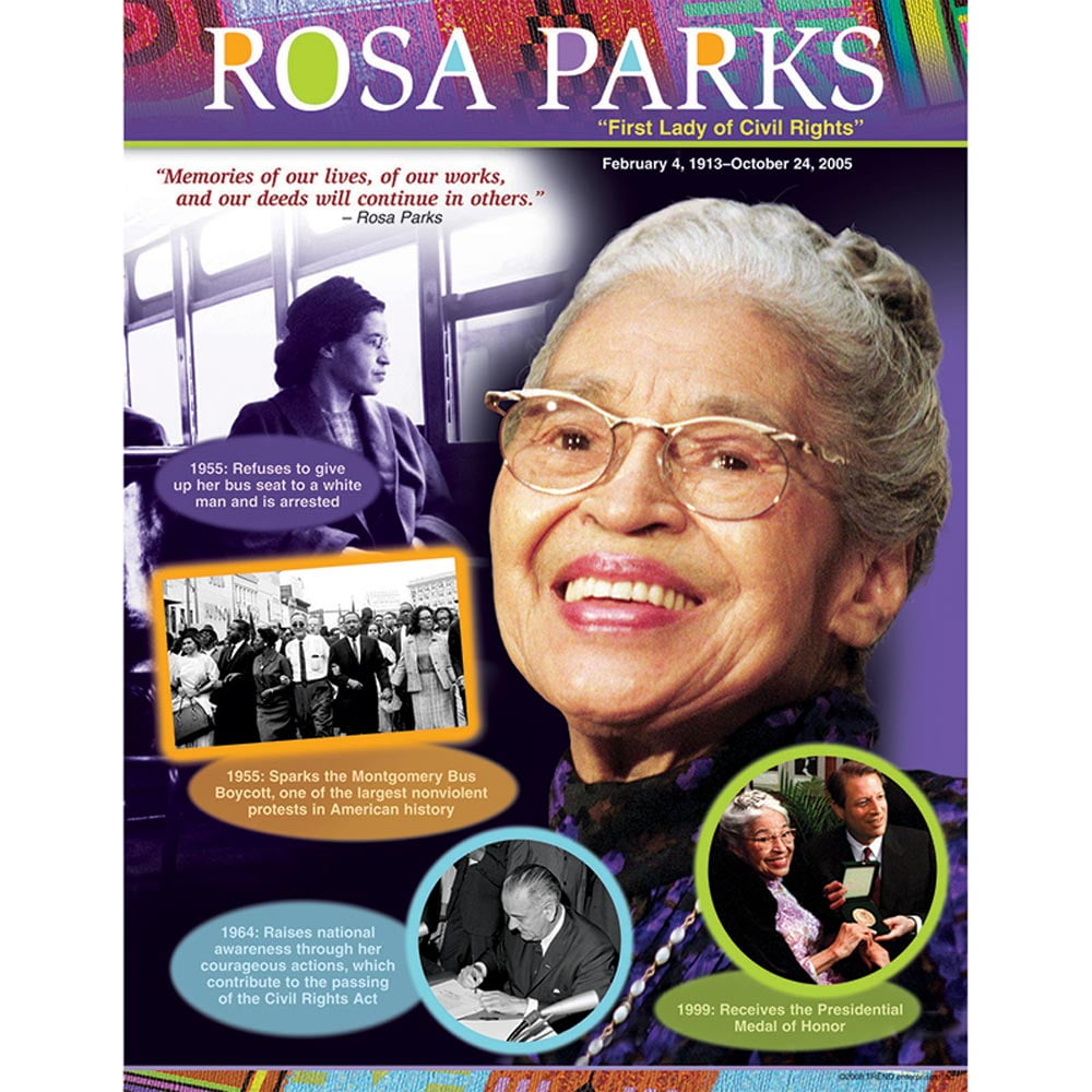 ROSA PARKS Learning Chart 17x22 [T38304] - Walmart.com