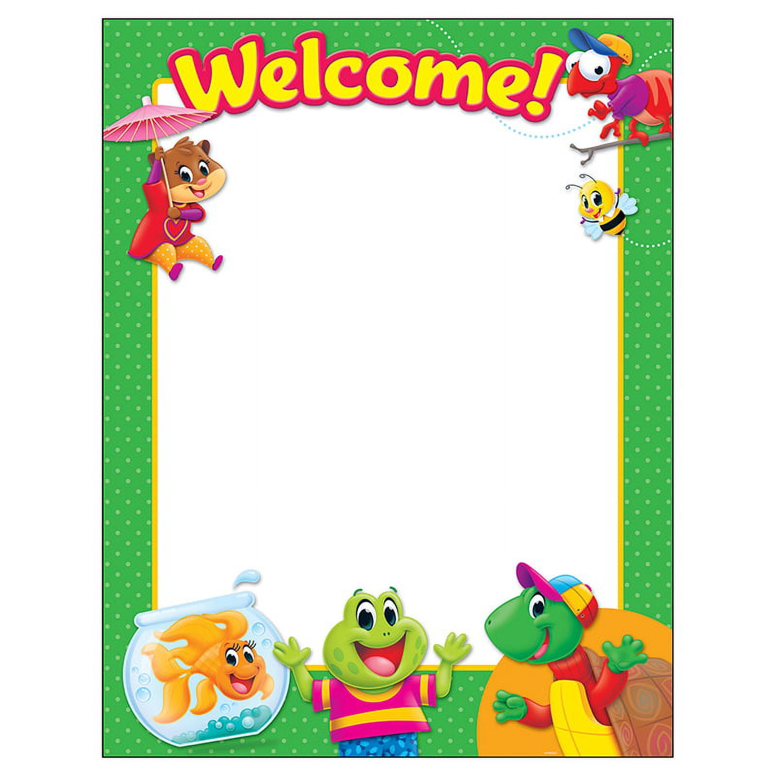 T-38460 - Welcome Playtime Pal Learning Chart Classroom Basics by Trend ...