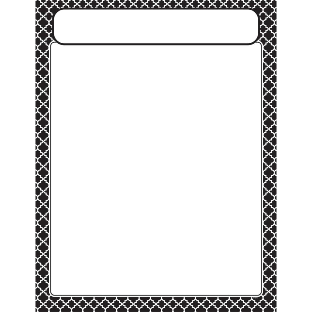 T-38601 - Moroccan Black Learning Chart by Trend Enterprises Inc ...