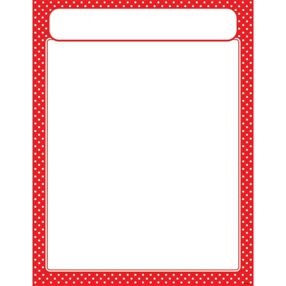 T-38621 - Polka Dots Red Learning Chart by Trend Enterprises Inc ...