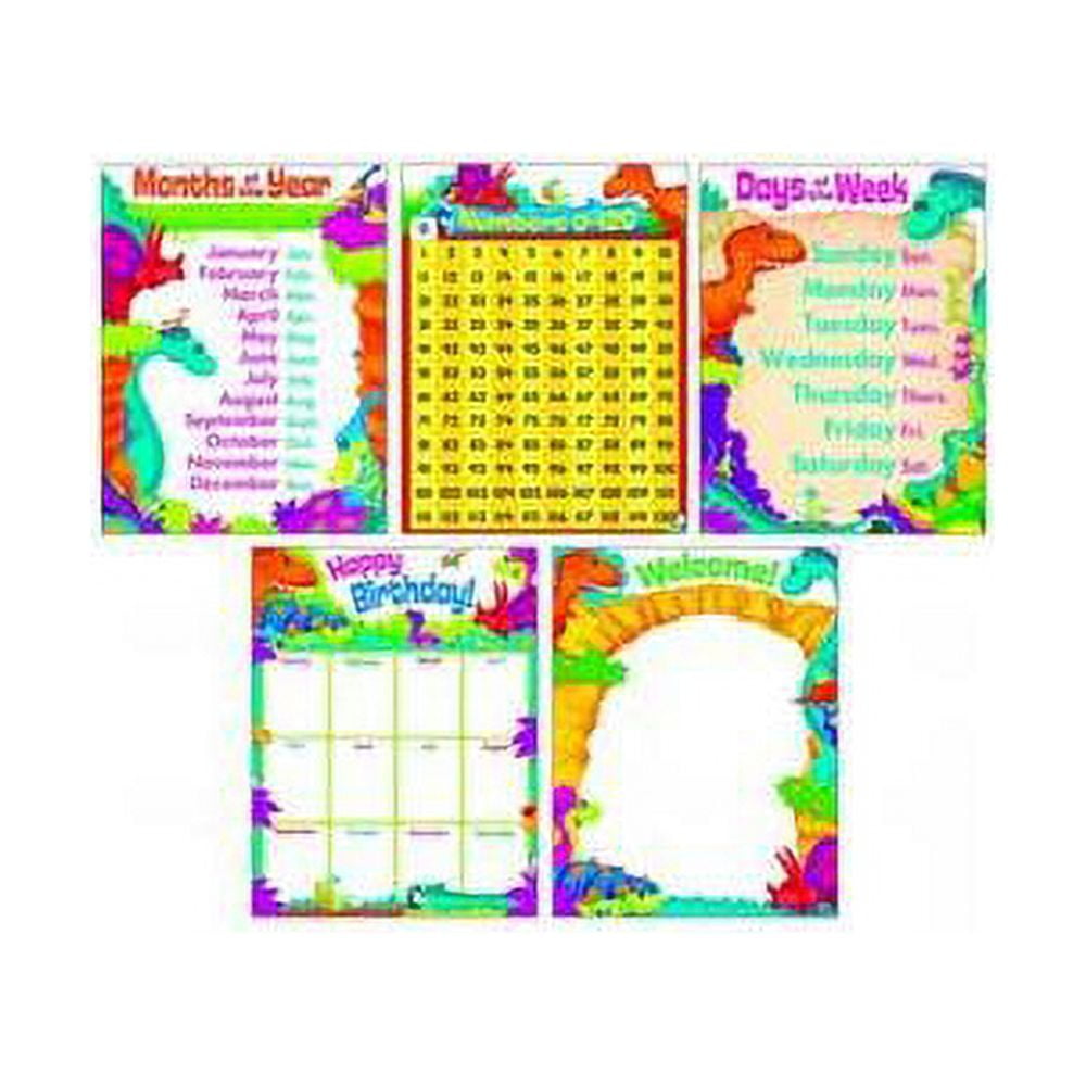 T-38975 - Classroom Basics Dino-Mite Palsâ„¢ Learning Charts Combo Pack ...