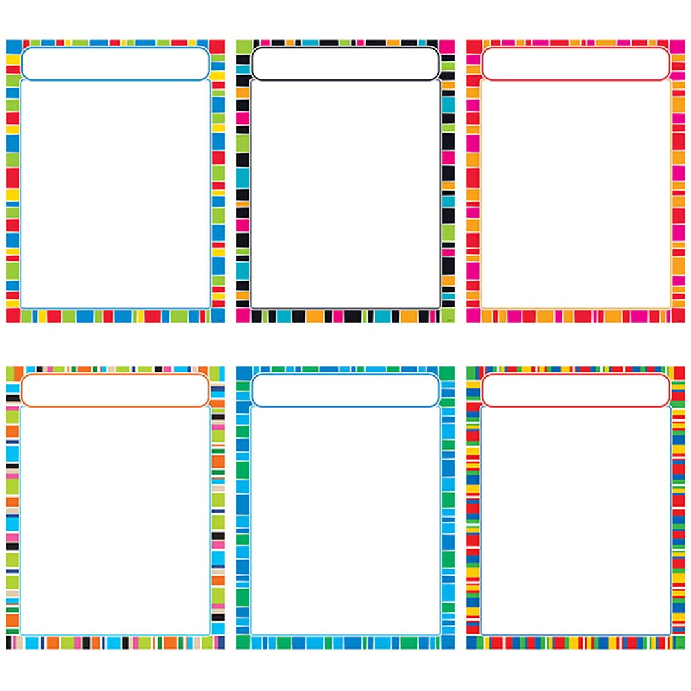 T-38985 - Stripe-tacular Learning Charts Combo Pack by Trend ...