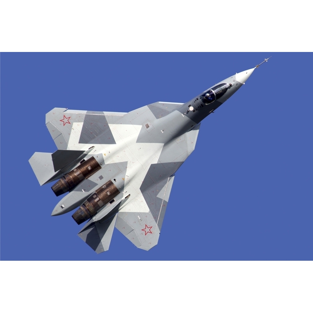 T-50 PAK-FA 051 BLUE fifth generation jet fighter of the Russian Air ...