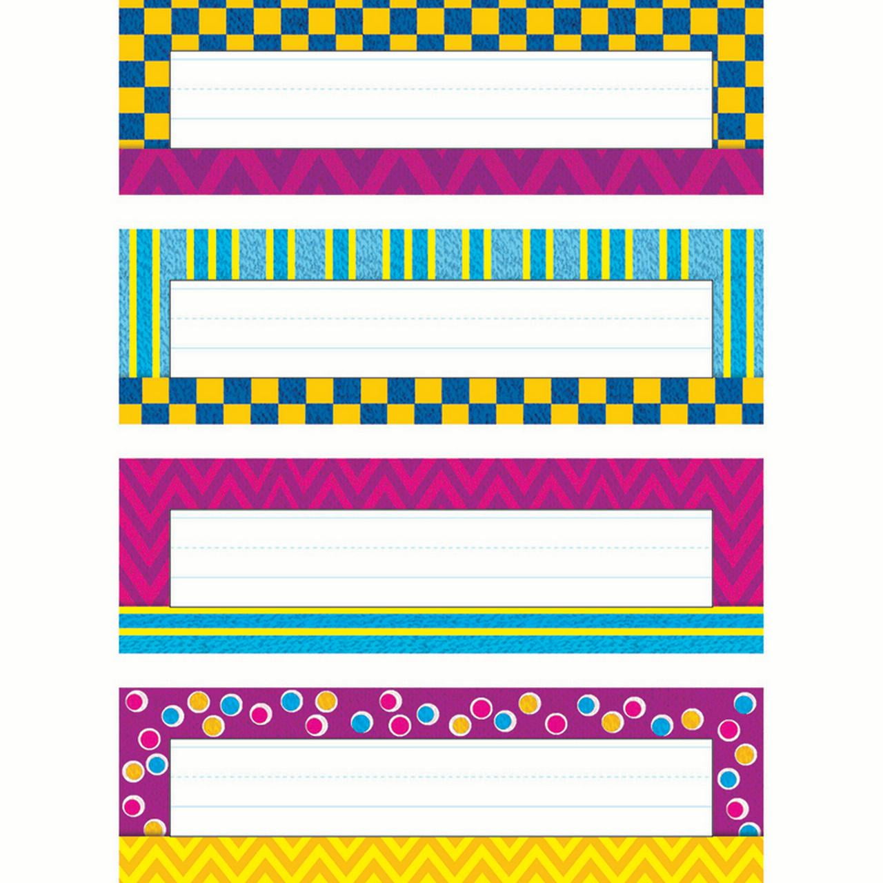 T-69913 - Snazzy Desk Name Plates Variety Pack by Trend Enterprises Inc ...