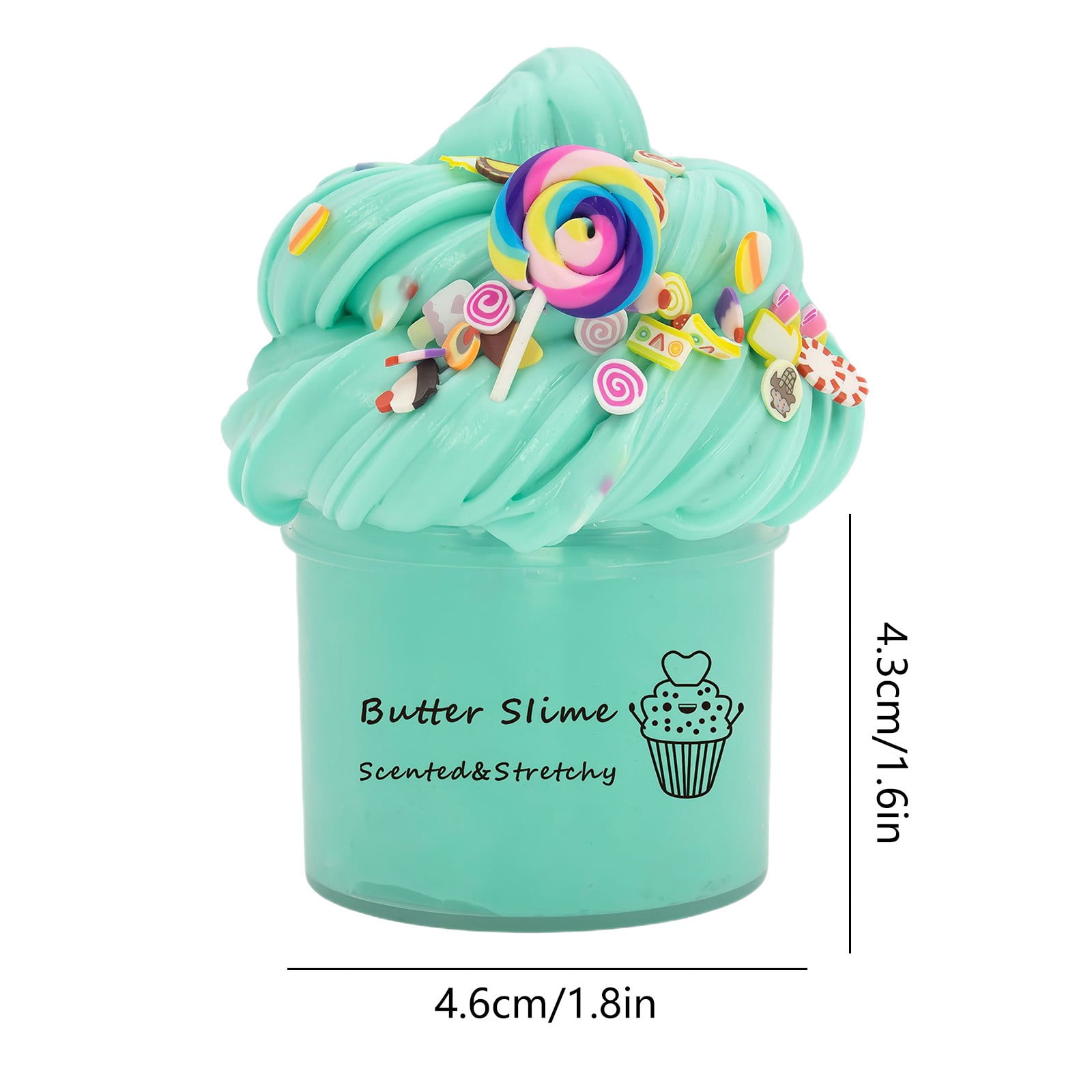 T 70Ml Furry Cloud Butter Slime Clay Toy Non Settling With Accessories ...