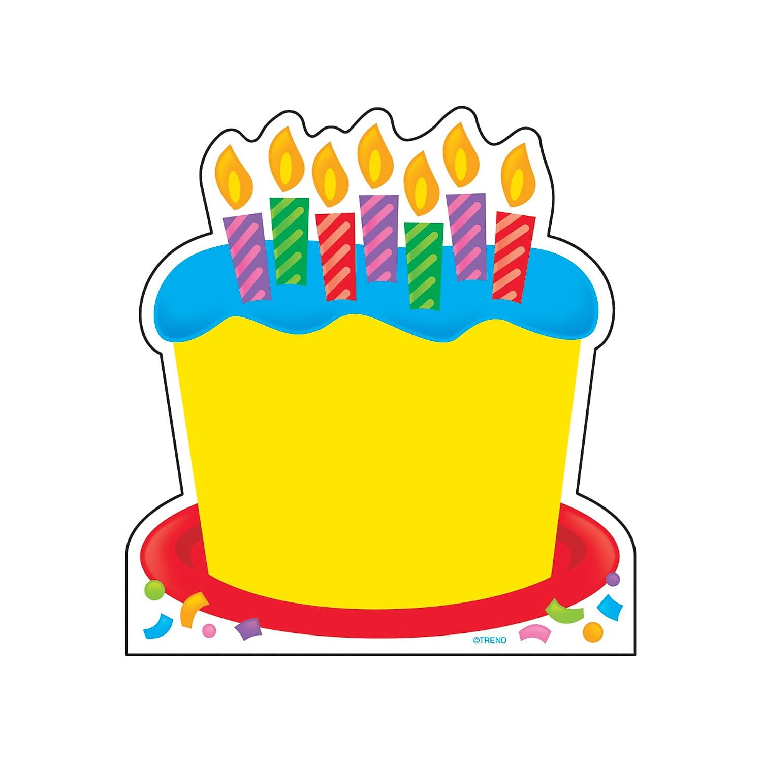 T-72032 - Birthday Cake Note Pad-Shaped, 50 Sheets by Trend Enterprises ...