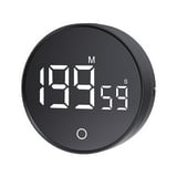 T-769 Black Multi Functional Silent Rotating Timer 60 Minute Countdown ...