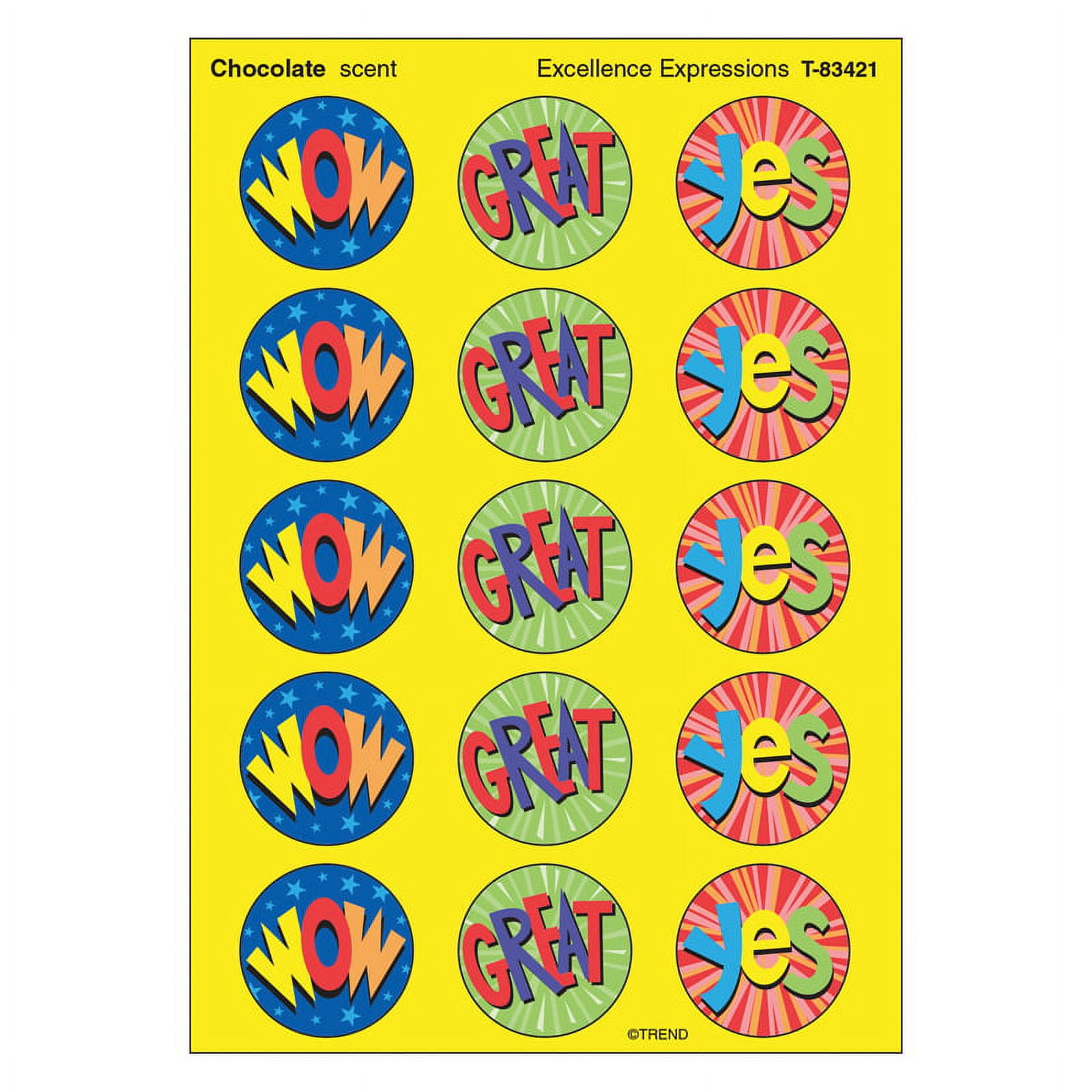 T-83421 - Excellence Expressions/Chocolate Stinky StickersÂ® â€“ Large ...
