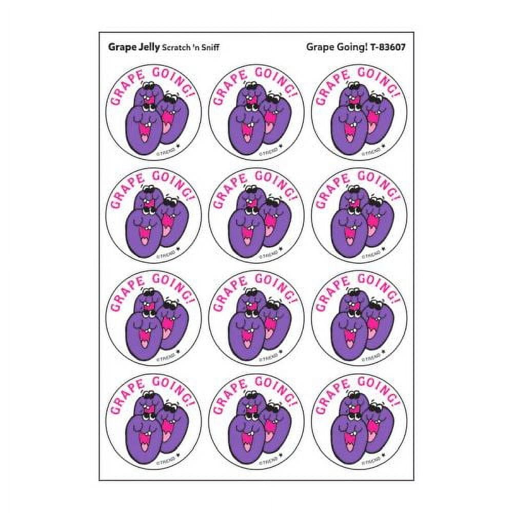 T-83607 - Grape Going!/Grape Jelly Scented Stickers, Pack of 24 by ...