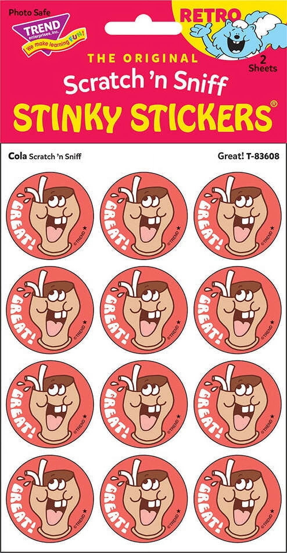 T-83608 - Great!/Cola Scented Stickers, Pack of 24 by Trend Enterprises ...