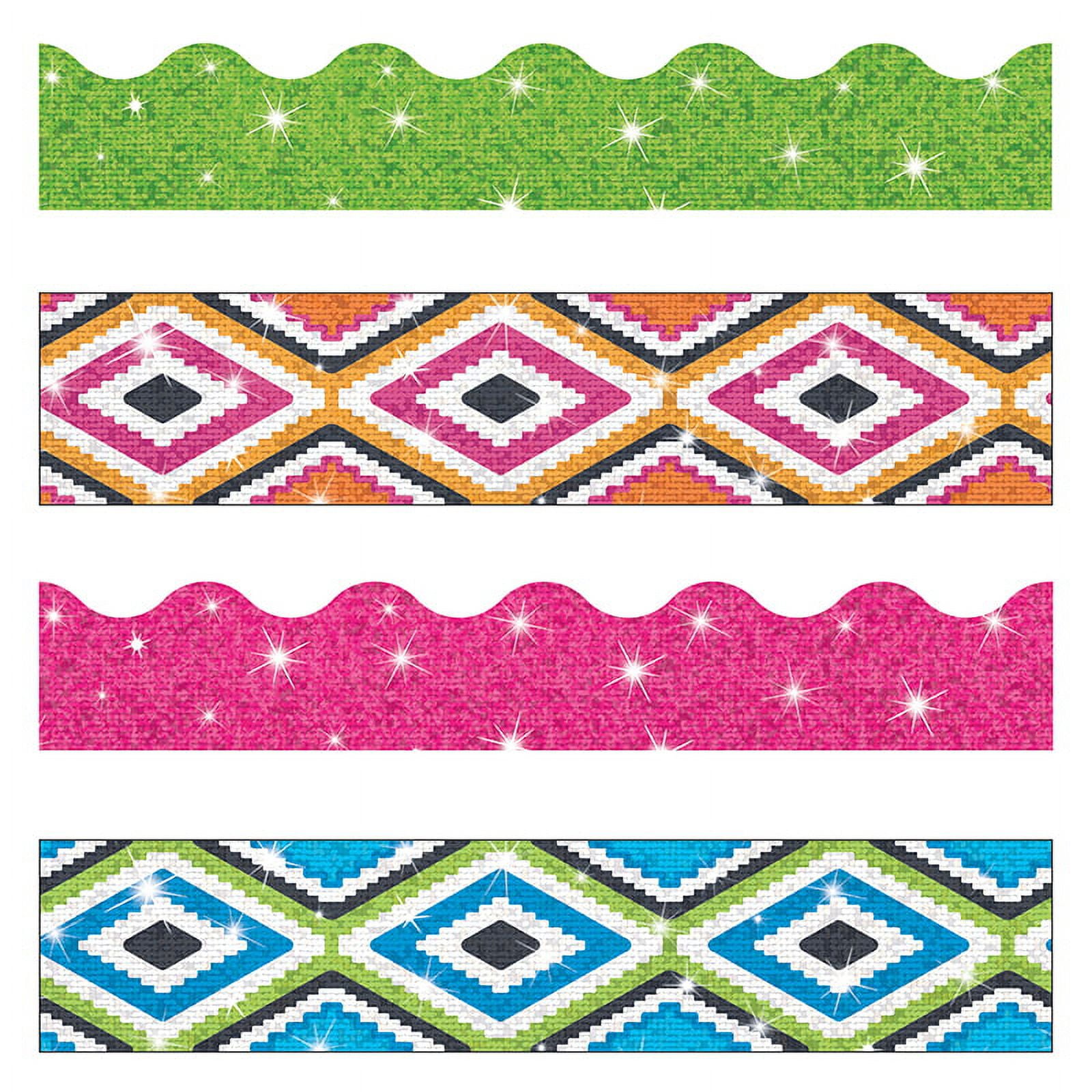 Trend Enterprises Bolder Border Variety Count - Aztec Assorted Sparkle ...