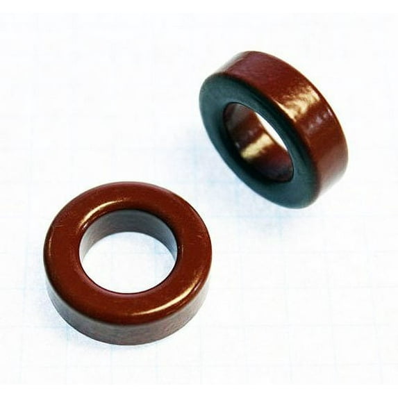 T-94-2 Iron Powder Toroidal Cores, 0.94" O.D. x 0.56" I.D. x 0.31" Hgt ...