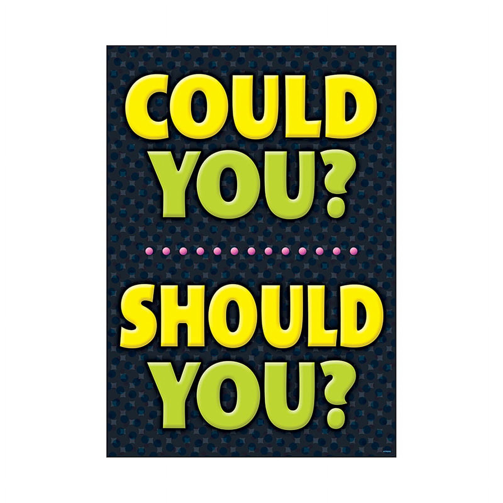 T-A67059 - COULD YOU? SHOULD YOU? ARGUSÂ® Poster by Trend Enterprises ...