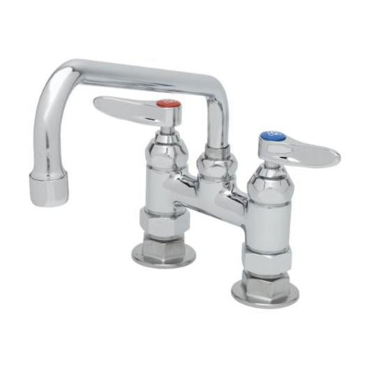 T And S Brass B-0226 Double Pantry Faucet, Deck Mount, 4" Centers, 10 ...