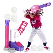 Tee Ball Set for Kids with Bat, 1st Play Baseball Stand, Safe Foam ...
