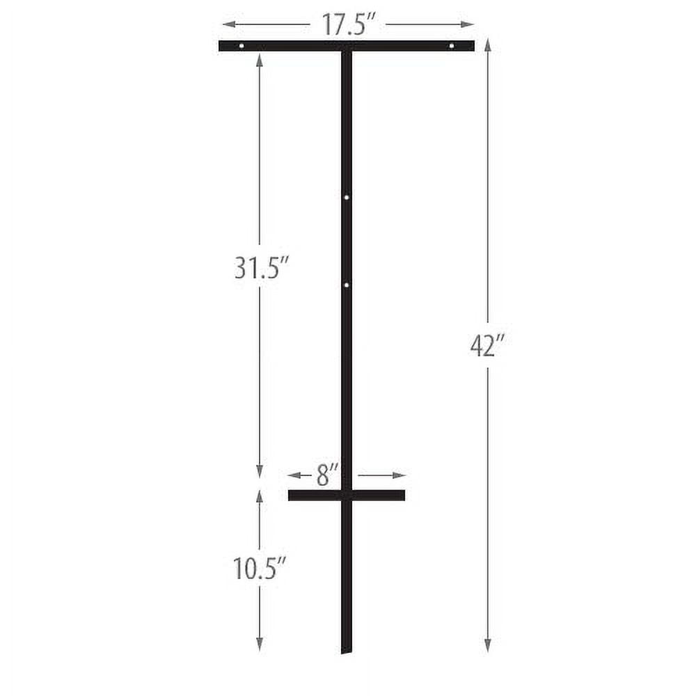 T-Bar Sign Stakes, 2 Pack T-Bar Sign Stakes 42'', Heavy Duty Metal ...