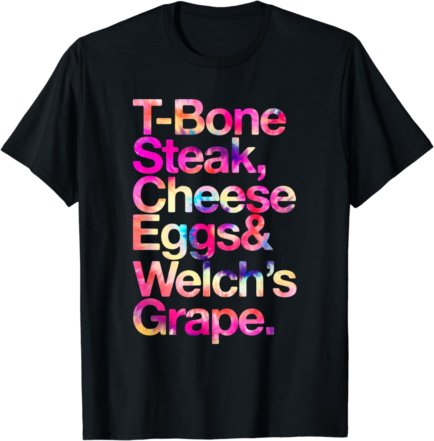T Bone Steak, Cheese Eggs, Welch's Grape T-Shirt - Walmart.com