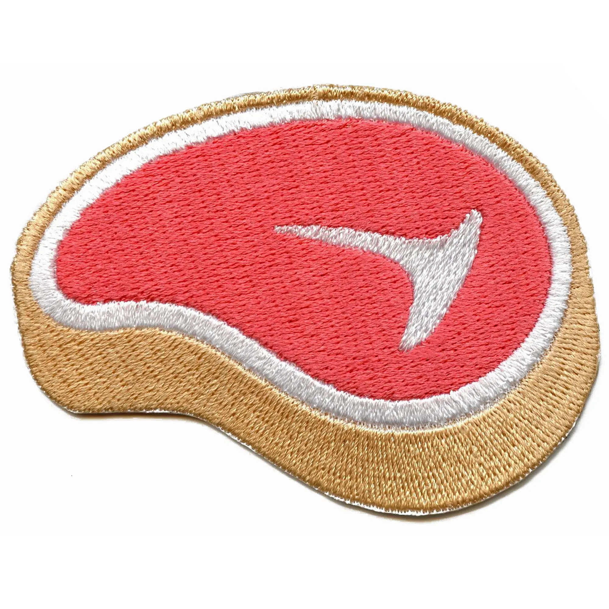 T-Bone Steak Food Emoji Embroidered Iron On Patch - Walmart.com