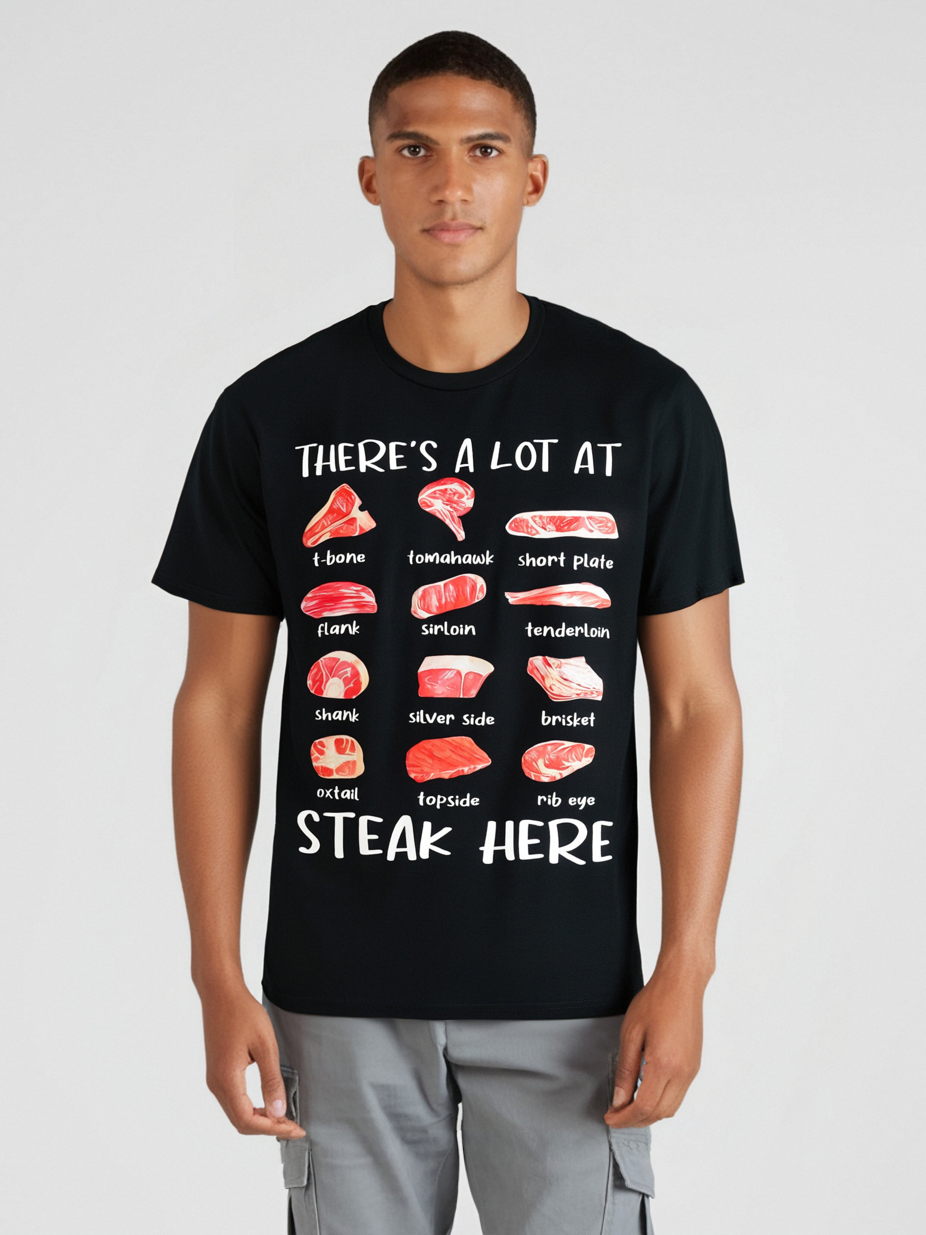 T-Bone Tomahawk Short Plate Flank Sirloin Tenderloin Shank Silver Side ...