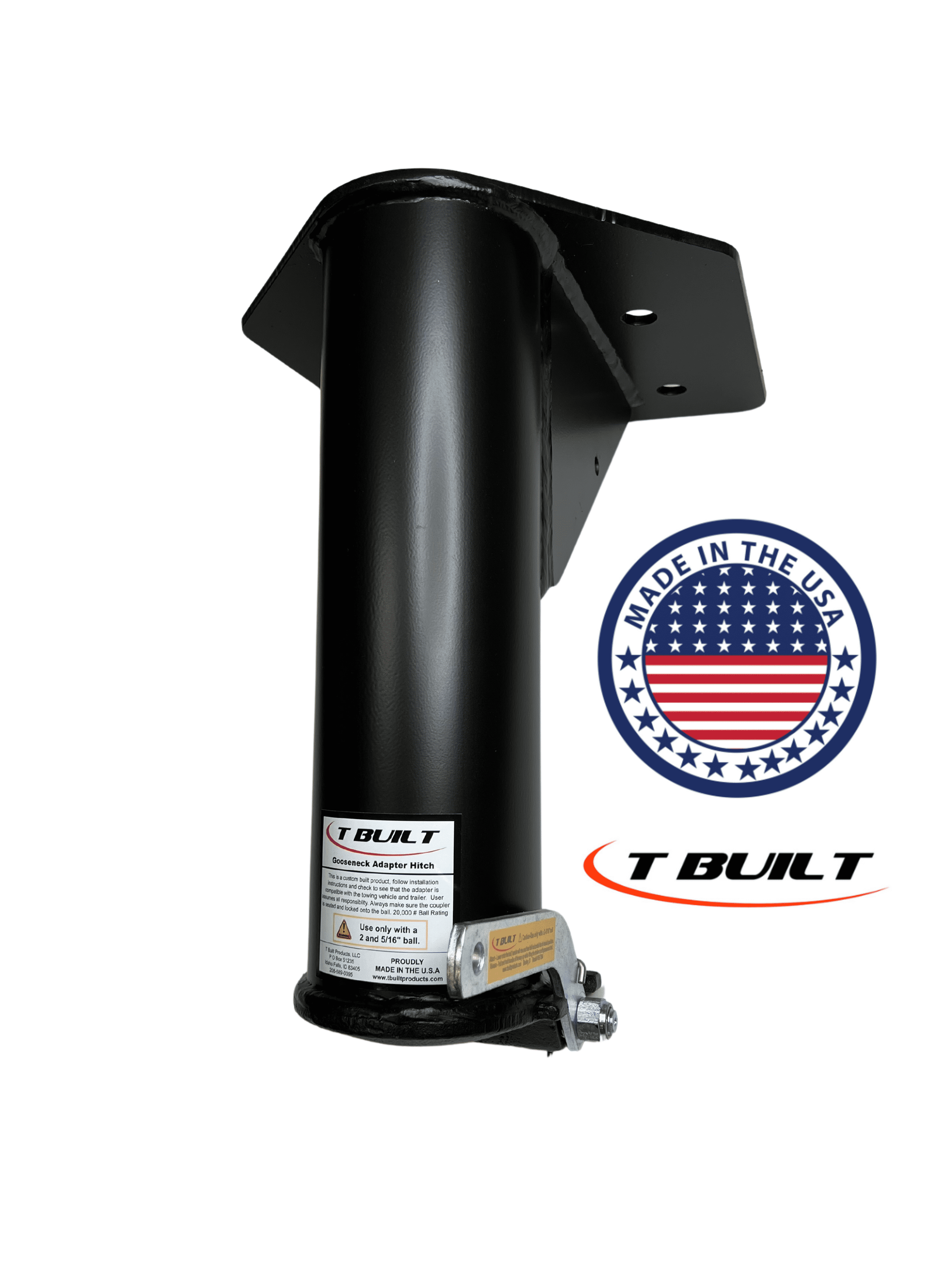 T Built 15" Fifth Wheel to Gooseneck Adapter with 7 3/4" Forward Offset ...