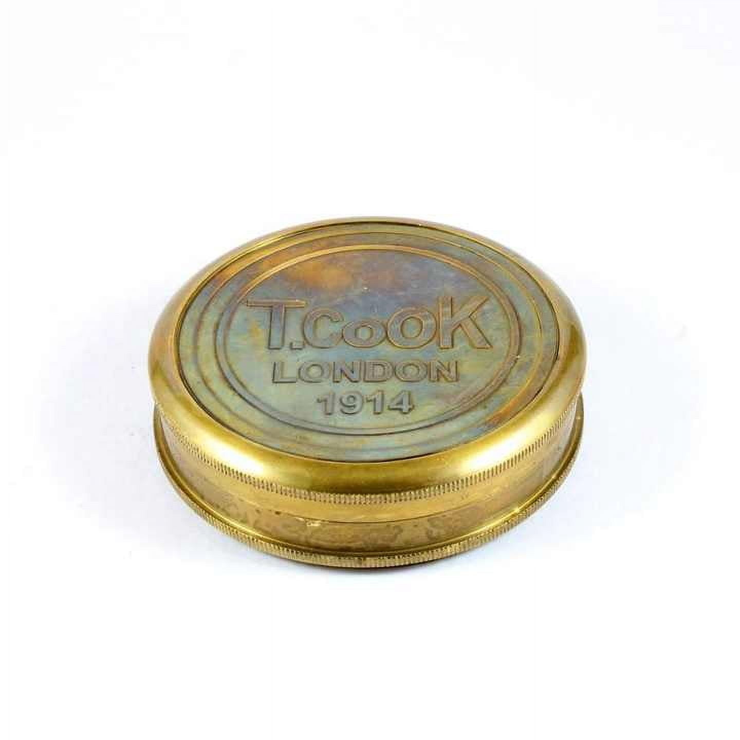 T.Cook London Antique Style Brass Compass Metal Directional Finish with ...