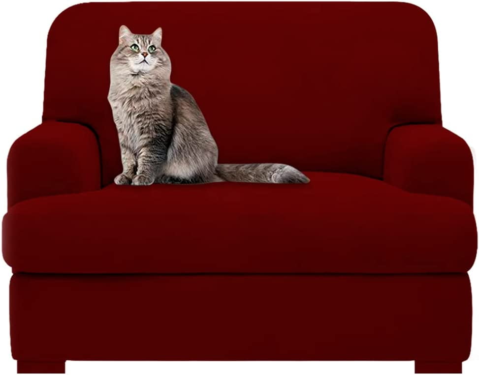 T Cushion Chair Slipcover with 1 Individual T Cushion Shape Seat Cover ...