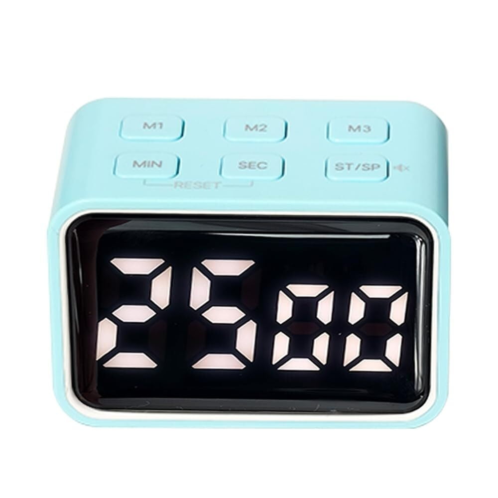 T. Digital Mini LED Timer, Rechargeable LED Countdown/Up Timer, 3 Pre ...
