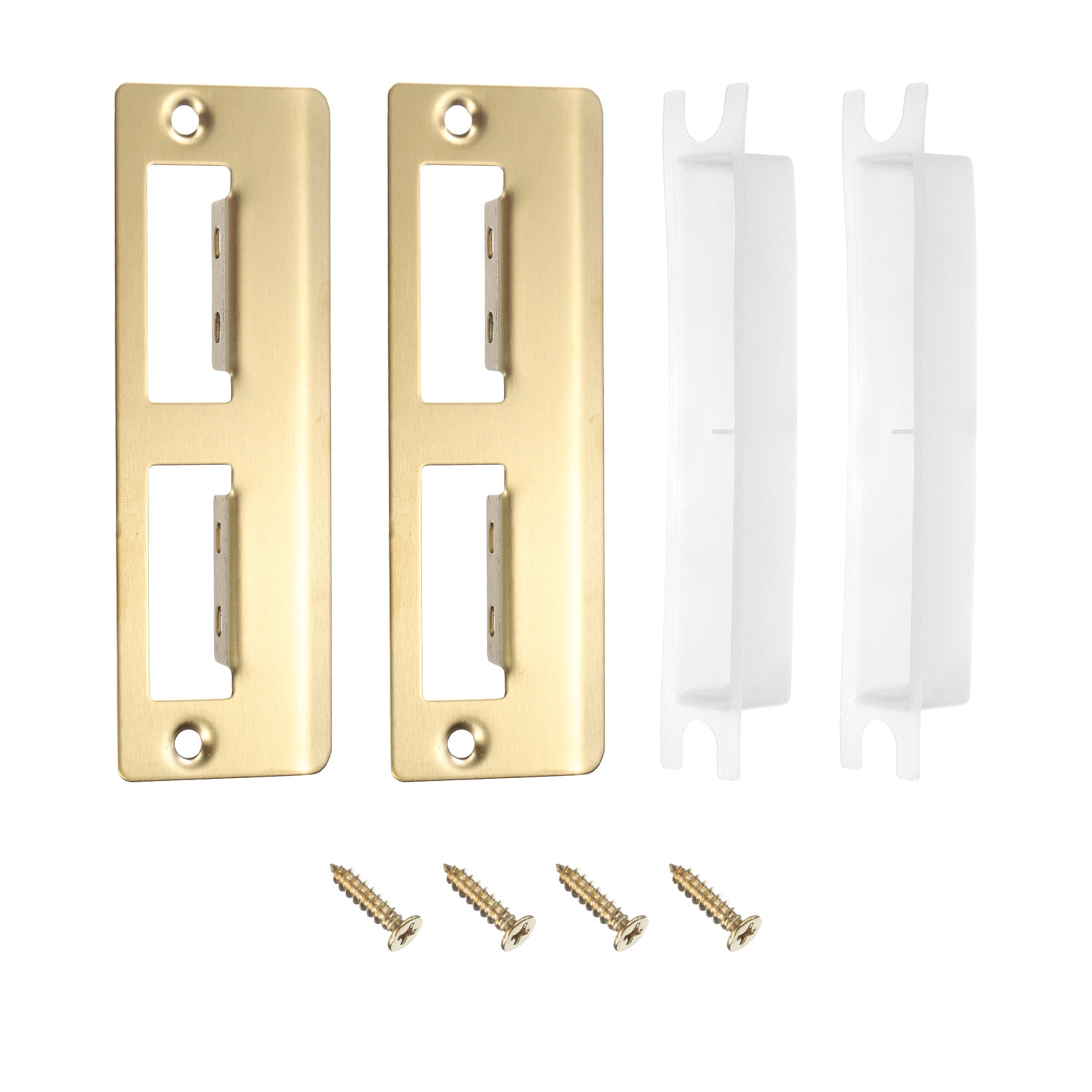 T Door Strike Plate, 2Pack 128mm x 42mm 201 Stainless Steel Latch ...