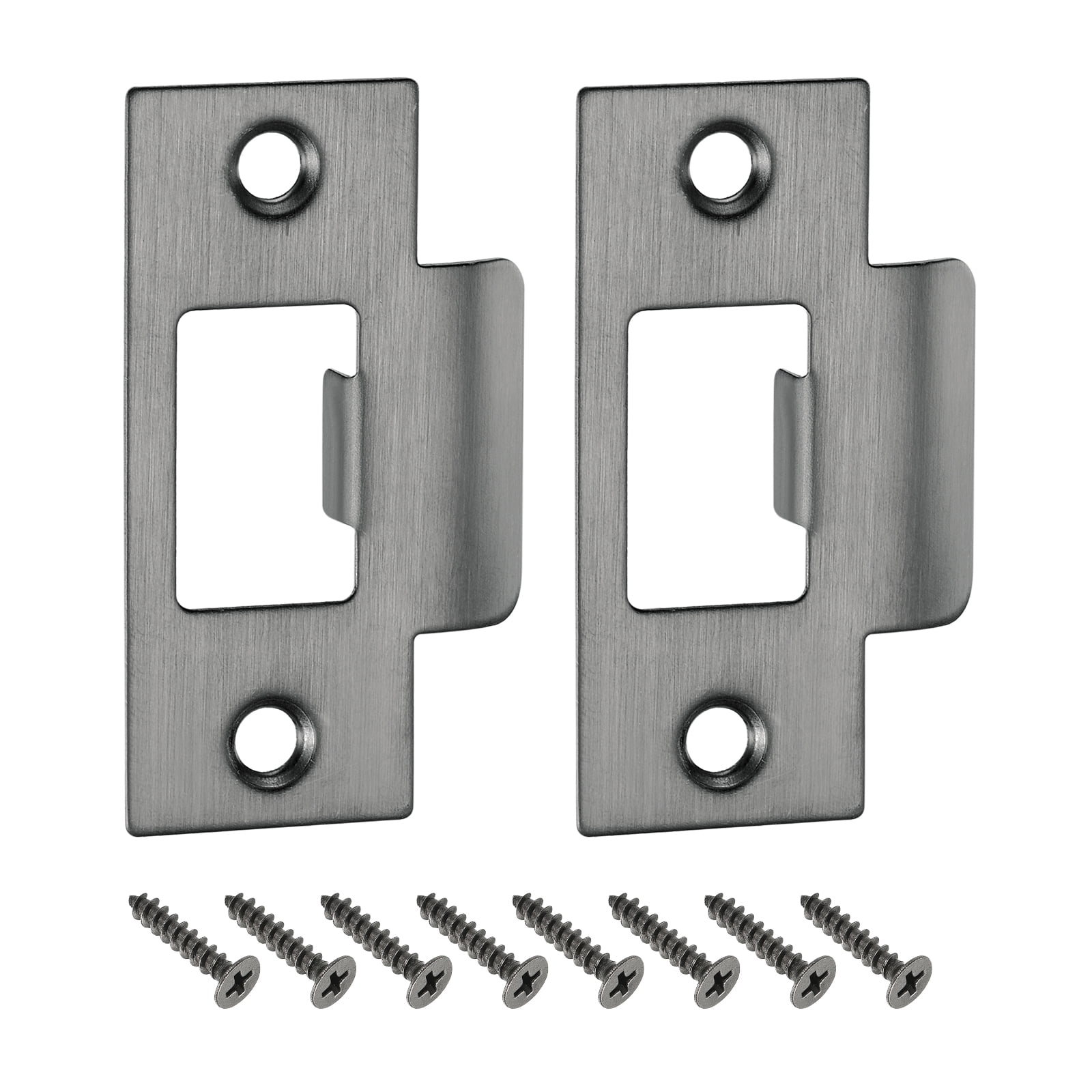 T Door Strike Plate, 2Pack 70mm x 40mm 201 Stainless Steel Latch ...