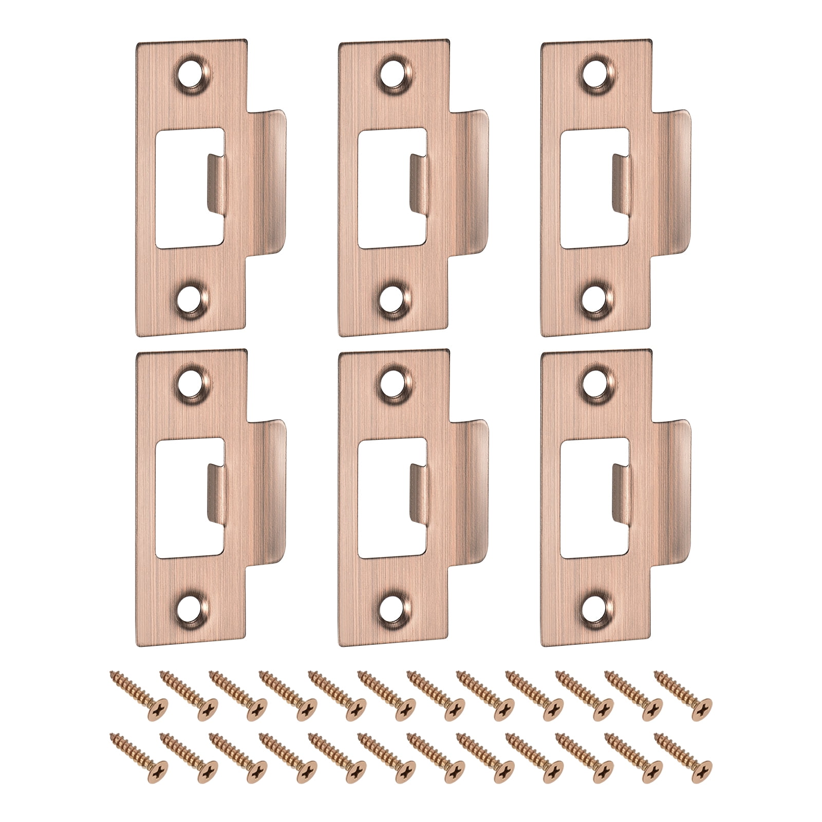 T Door Strike Plate, 6Pack 70mm x 40mm 201 Stainless Steel Latch ...