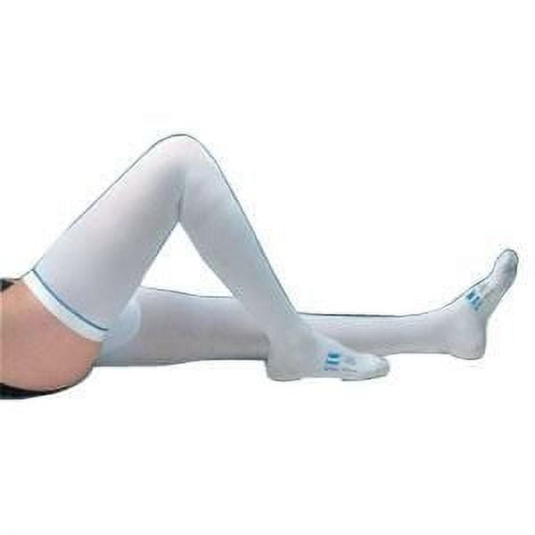 Ted Anti-Embolism Thigh-High Compression Socks, White, Large Short, 1 ...