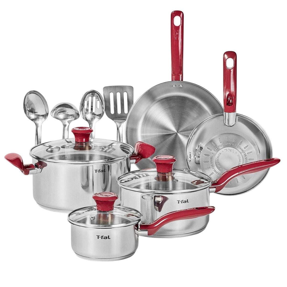 T-Fal Simply Cook 12pc Stainless Steel Cookware Set - Walmart.com