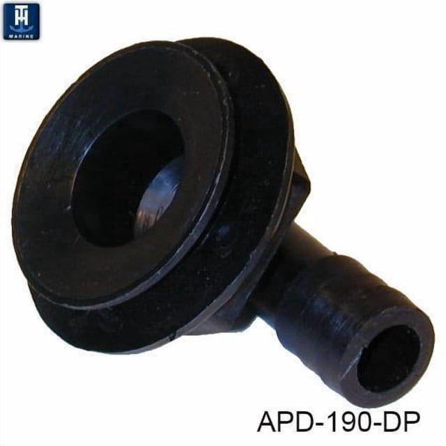T-H Marine APD190DP; 90 Degree Drain Black - Walmart Business Supplies