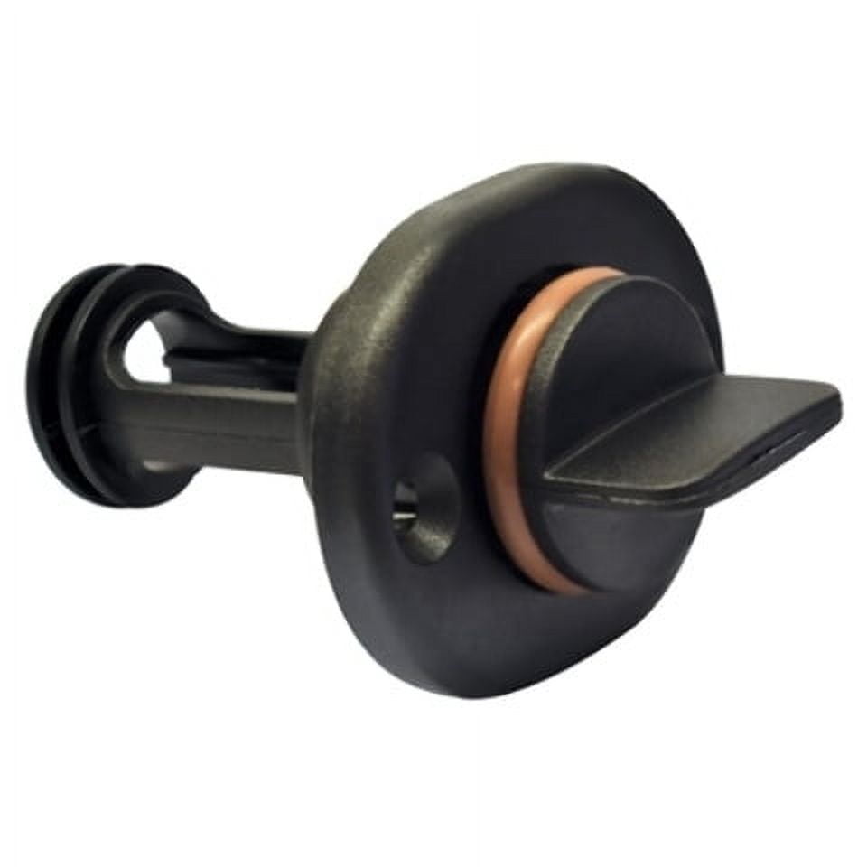 T-H Marine DP-1-DP Self-Retaining Boat Transom Drain Plug - Black ...