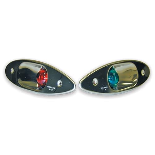 T-H Marine Shark Eye LED Navigation Light Set - Premium Marine Lights ...
