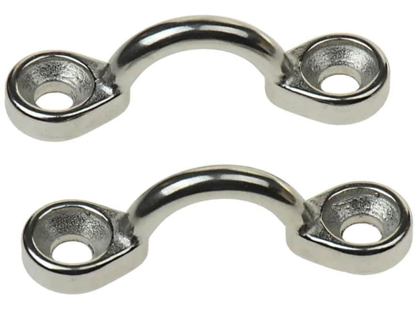 T-H Marine Stainless Steel Eye Straps - Boat and Kayak Tie Down Pad Eye ...